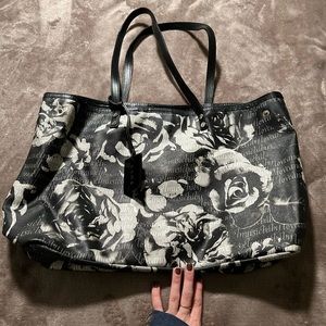 L.A.M.B. | Bags | Lamb Gwen Stefani Calligraphy Roses Tote Bag | Poshmark